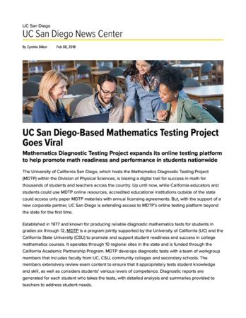 Uc San Diego Based Mathematics Testing Project Goes Viral Library