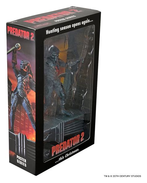 Predator 2 Action Figure City Hunter Poster Series 18 Cm Movie Toys