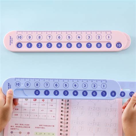 몬테소리 수학 분해 자 유치원 어린이 숫자 덧셈 및 뺄셈 산술 계발 교육 보조 장치 길이 255cm핑크