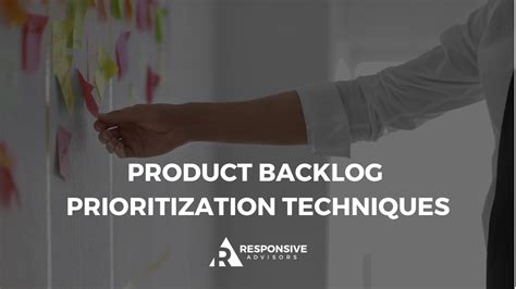 Product Backlog Prioritization Techniques