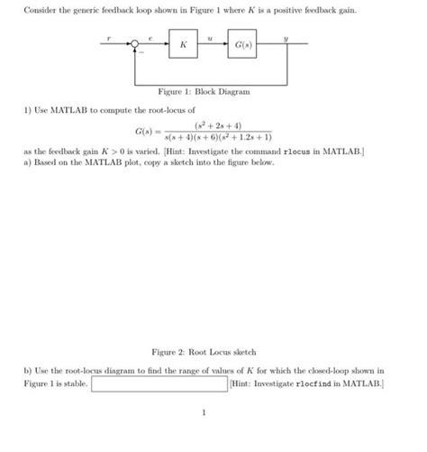 Solved Consider The Generic Feedback Loop Shown In Figure Chegg
