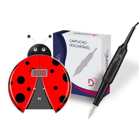 Combo Controle Joaninha Com Caneta Sharp 300 Pro Preto