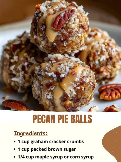 Recipes Realm Pecan Pie Balls Ingredients 1 Cup Graham Facebook