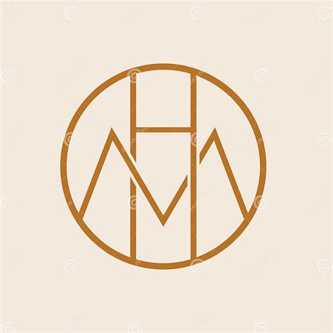 Mh Initials Vector Icon Letter M And H Logo Design Stock Vector Illustration Of Digital