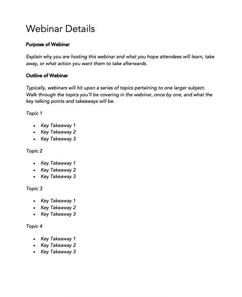 Webinar Planning Kit Free Webinar Strategy Guide Templates