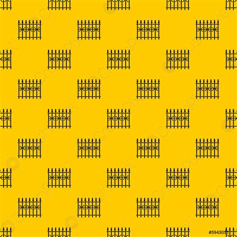Park Fence Pattern Vector Stock Vector 5943051 Crushpixel