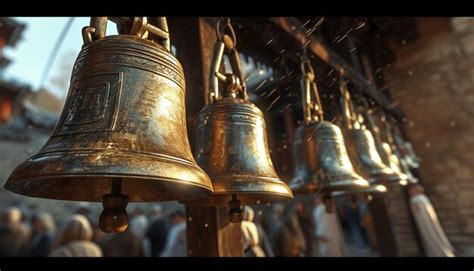 Premium Photo A 3d Scene Of Bell Ringers Participating In An Easter Sunday Bell Ringing Ceremony