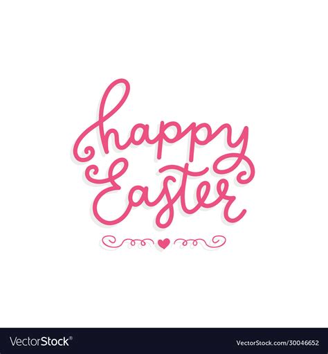Typography Happy Easter Royalty Free Vector Image