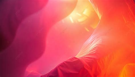Ethereal Abstract Forms Flowing Curves Vibrant Pink And Orange Gradients Wallpaper Background