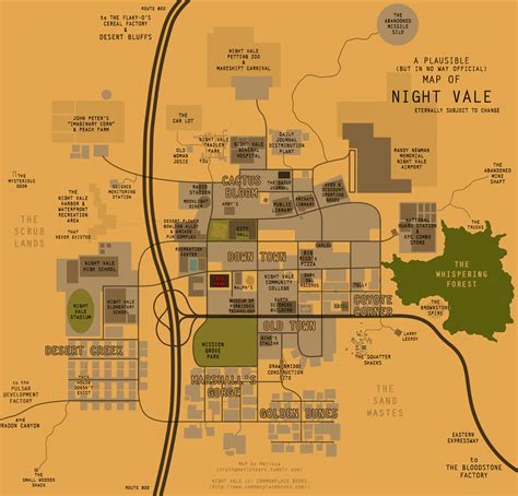 Welcome To Night Vale City Maps The Mary Sue
