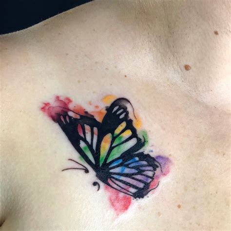 Pin By Ashley Mclain On Semicolon Butterfly Watercolor Butterfly