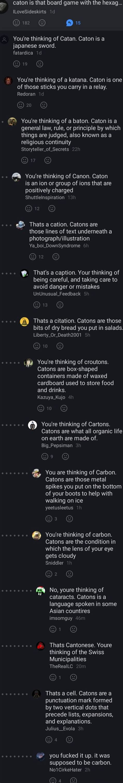 Caton Is That Board Game With The Nexag Llovesideskinis Youre Thinking Of Catan Caton Is A