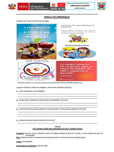 Modulo De Aprendizaje 2do Semi Presencial Pdf Amor Aprendizaje