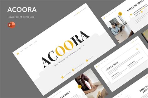 Acoora Powerpoint Template Presentation Templates ~ Creative Market