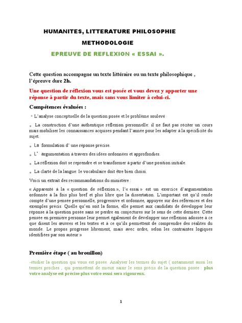 Hlp Essai Methodologie Pdf