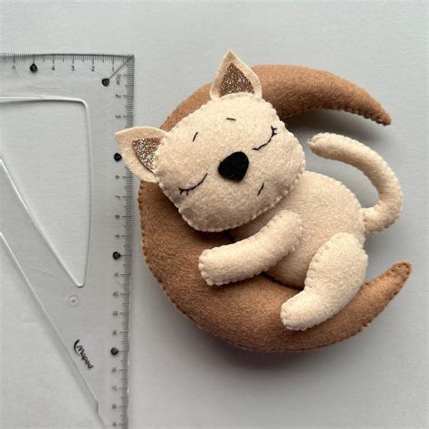 Cat Plush Pattern Felt Sewing Cat Ornament Cute Plushie Cat Lover T