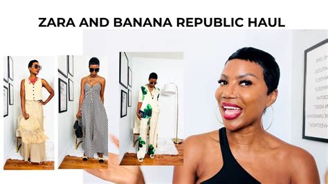 Zara And Banana Republic Haul Youtube