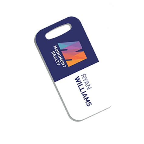 Two Sided Aluminum Briefcase Sublimation Luggage Tags 50case