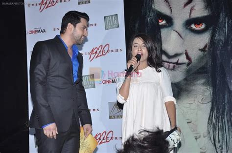 Tia Bajpai Aftab Shivdasani At The Press Conference Of 1920 Evil