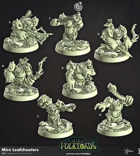 Grung Frogfolk Frog Folk Toad Figurine Rangers Archers Premium Dnd