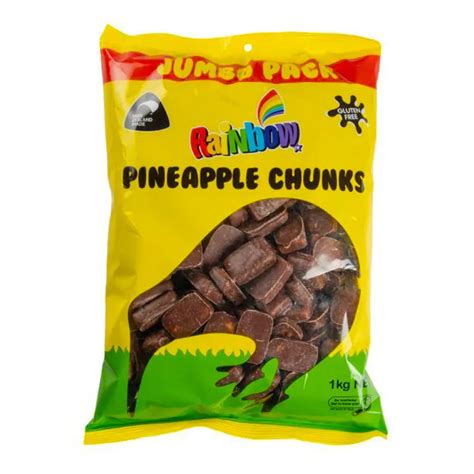 Pineapple Chunks 1kg Lolly Bag Shop Chocolates Online Candy Co