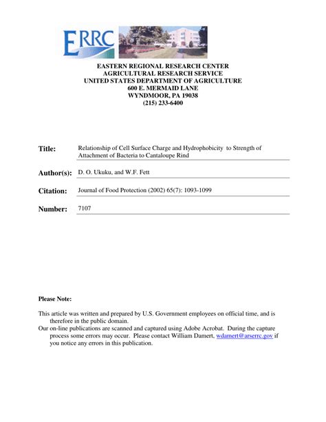 Pdf Relationship Of Cell Surface Charge And Hydrophobicity To