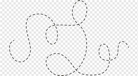 Curved Dotted Line