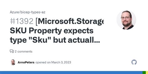 Microsoftstoragestorageaccounts Sku Property Expects Type Sku