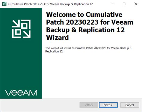 How To Install Veeam Backup And Replication 12 Cumulative Patches