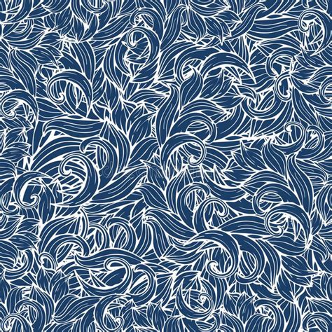 Abstract Waves Seamless Pattern