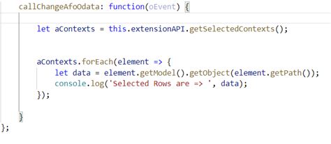 Solved Get Selected Rows In List Report Sap Community