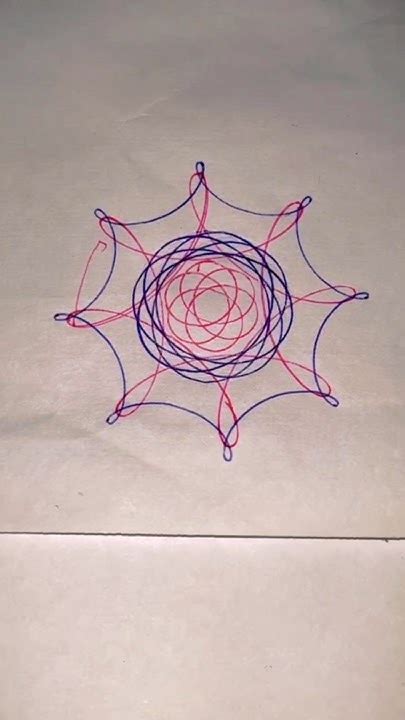 The Art Of Spirograph 👍🏻👍🏻😍😍😍 Spirograph Shorts Youtube