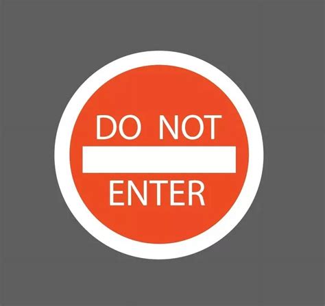 Dopasticker Do Not Enter Warning Decorative Laptop Phone Stickers