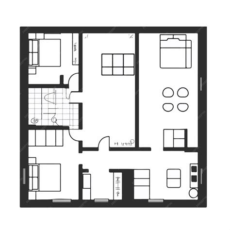 Floor Plan Icon Vector Illustration For Architecture And Design Projects Premium Ai Generated