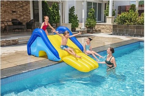 BestWay 52453 Надувная горка для бассейна Giant Pool Slide 247*124*100 ...