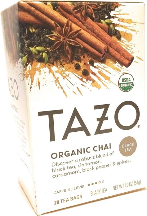 Tazo Tea Organic Chai Black Tea Bags 16 Total Tea Bags Tazo