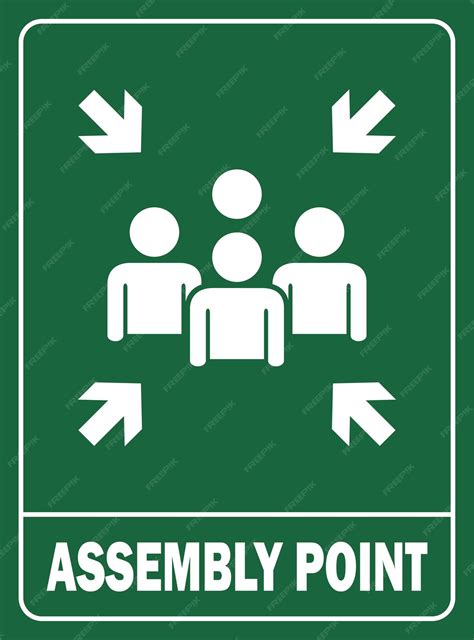 Premium Vector Emergency Assembly Point 1 Symbol Sign Vector Illustration Isolated On White Premium Vector Emergency Assembly Point 1 Symbol Sign Vector Illustration Isolated On White