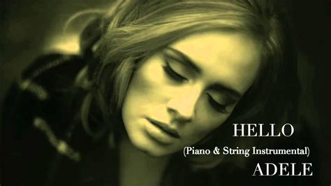 Hello Instrumental Adele Youtube Music