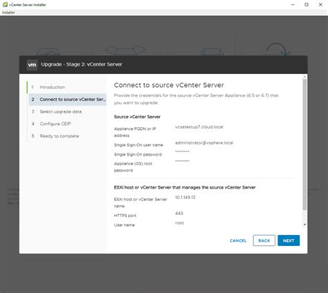 upgrade vcenter server vcsa 6 7 to vcsa 7 virtualization howto