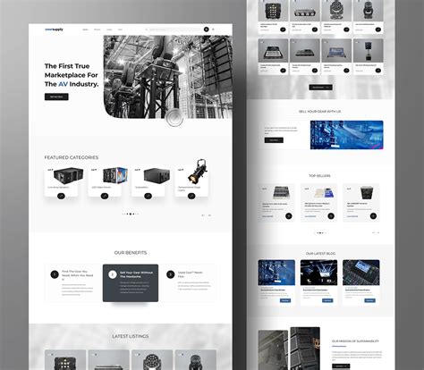 Gearsupply Ecommerce Marketplace Web Design Uiux Behance