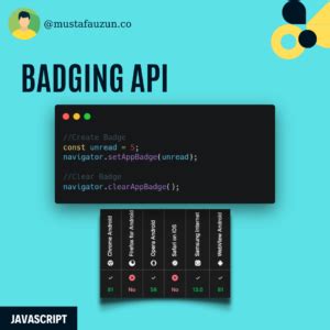 Javascript Badging API Mustafa Uzun Blog