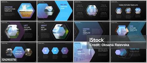 최소한의 프리젠 테이션 디자인 육각 형 디자인 배경 포트폴리오 벡터 템플릿 육각 형 스타일 패턴 프리젠 테이션 슬라이드 전단지