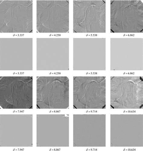 simulated subtraction images and the corresponding subtraction images