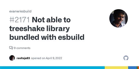 Not Able To Treeshake Library Bundled With Esbuild · Issue 2171 · Evanwesbuild · Github