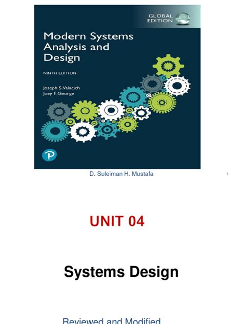 Modern Systems Analysis And Design Design Part 2 Pdf Usability User Interface