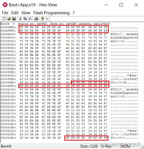 【嵌入式烧录刷写文件】 15 Fill填充motorola S Records19srecmotsx文件s19文件中怎么找