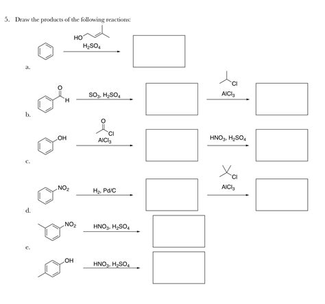 Solved Draw the products of the following reactions: 2. | Chegg.com