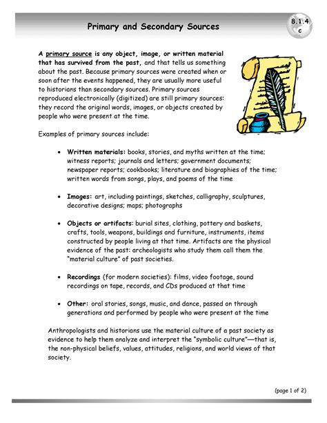Topic 2 Primary And Secondary Sources Primary And Secondary Sources 8 C A Primary Source Is