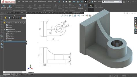 SolidWorks Drawing Tutorial For Beginners Exercise YouTube