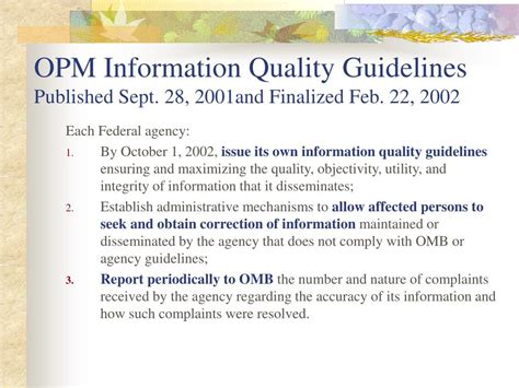 Ppt Implementation Of Data Quality Act Powerpoint Presentation Free